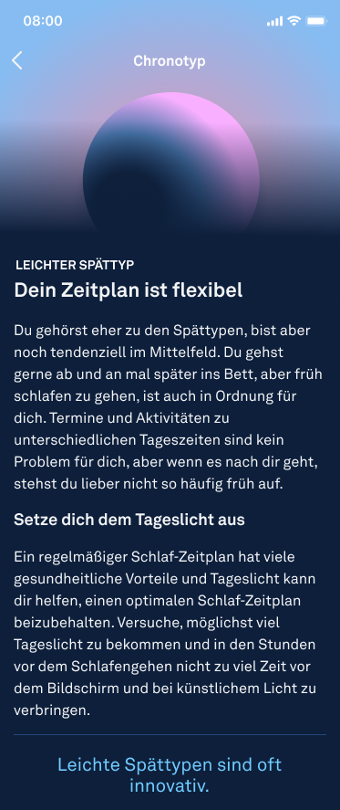 Innere Uhr und Chronotyp – Oura-Hilfe-Center