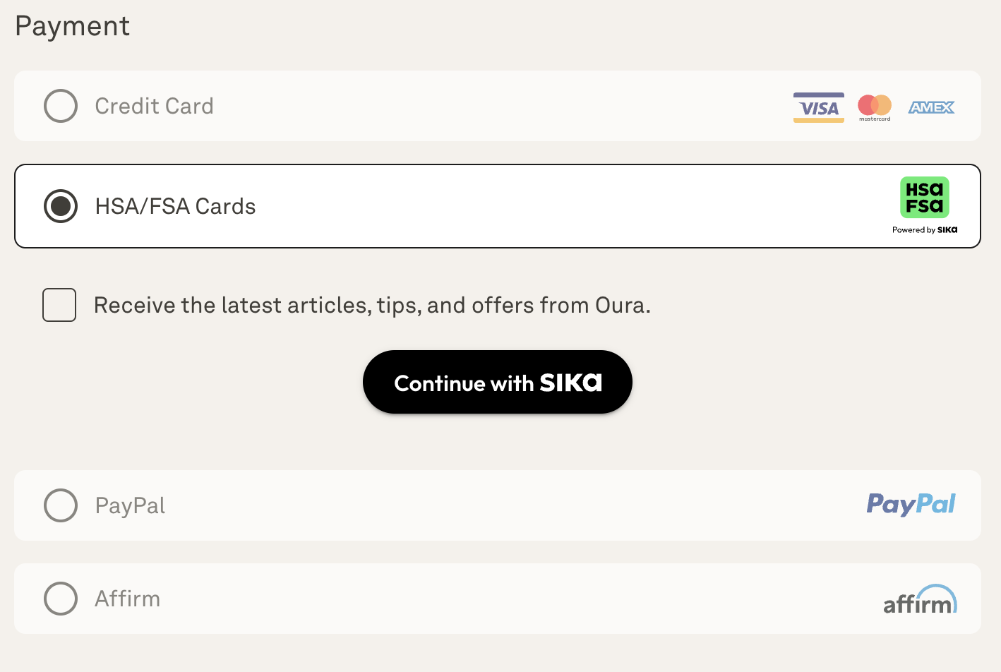 Purchase with HSA or FSA Funds – Oura Help