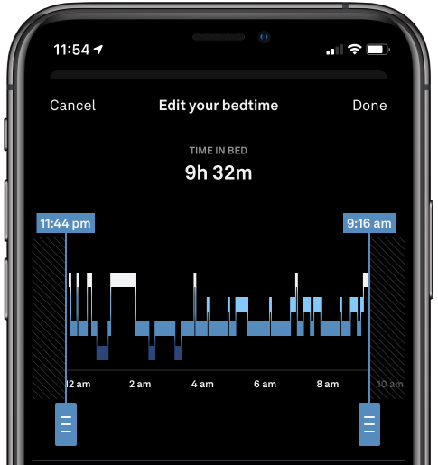 Edit Bedtime and Wake-Up Time – Oura Help