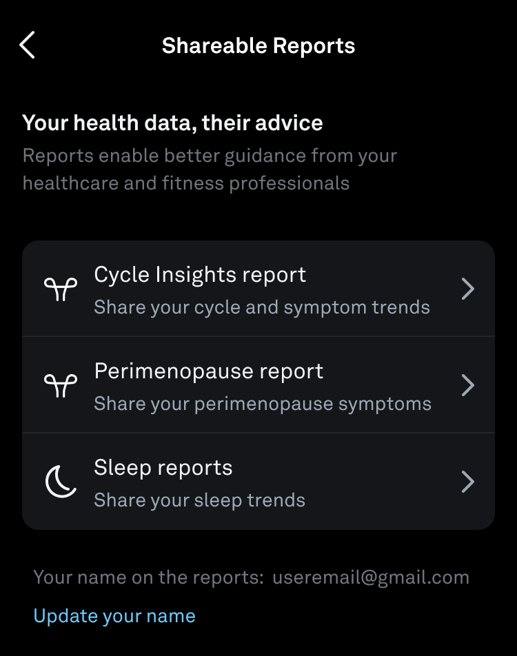 Oura-rapporter – Oura Hjelp